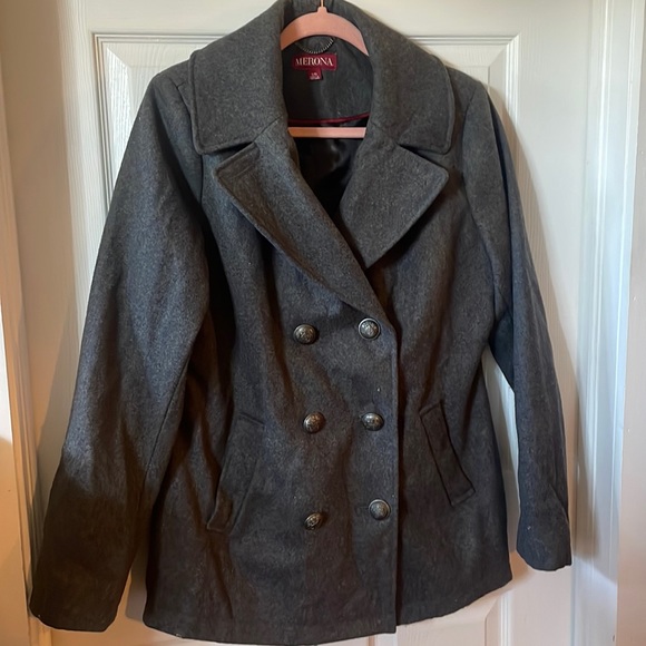 Merona | Jackets & Coats | Woolpoly Blend Pea Coat | Poshmark